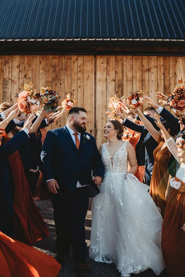 Courtney & Dylan - Bean Acres Barn Wedding Venue